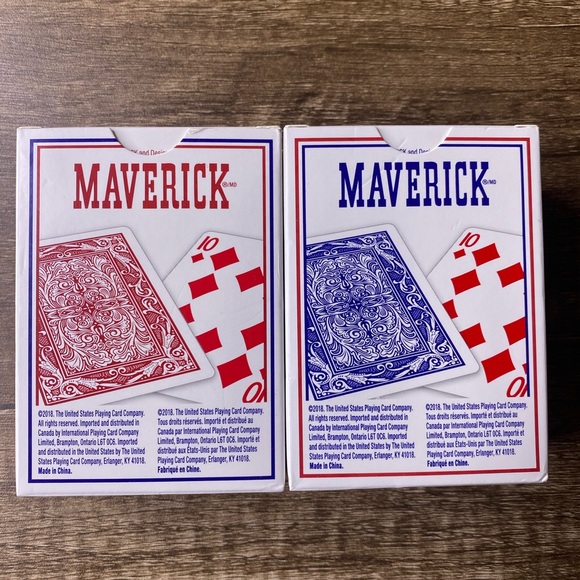 Toys | Maverick Playing Cards X 4 | Poshmark